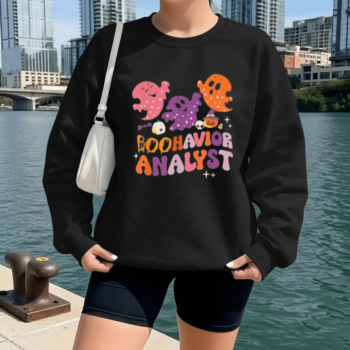 Boohavior Analyst Squad ABA Therapist Halloween Costume Fun Sweatshirt ...