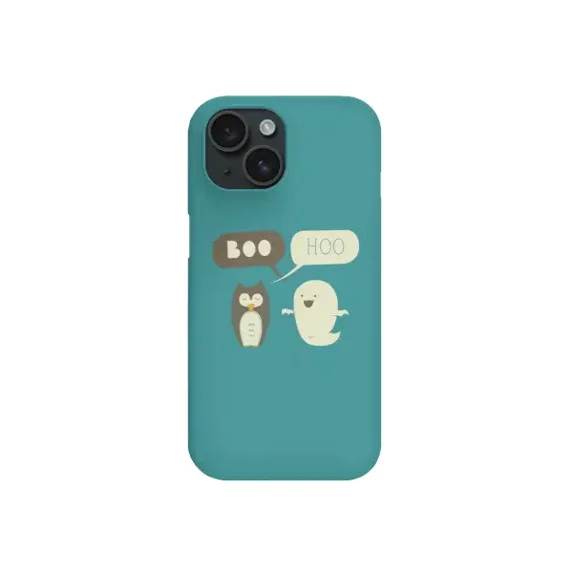 Boohoo Sad Crying Ghost Funny Spooky Phone Case for iPhone 16 15 14 13 ...