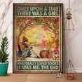 Book A Girl Who Really Loved Books Autumn Season Pumpkin Vertical Paper ...