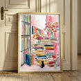 Book And Black Cat Library Poster Unframed Paper Print - Walmart.com