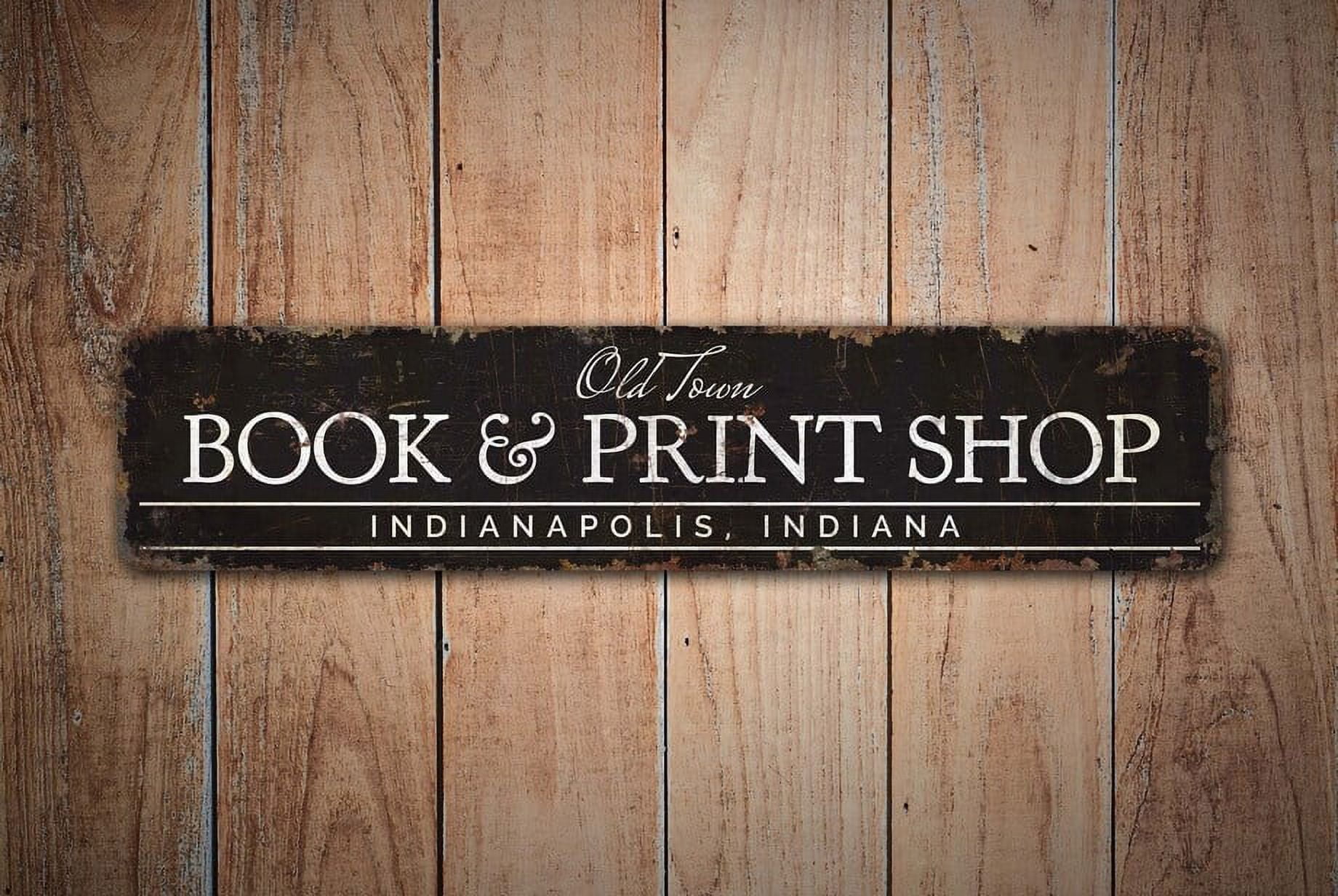 Book And Print Shop Book Print Shop Vintage Style Sign Book And Print ...