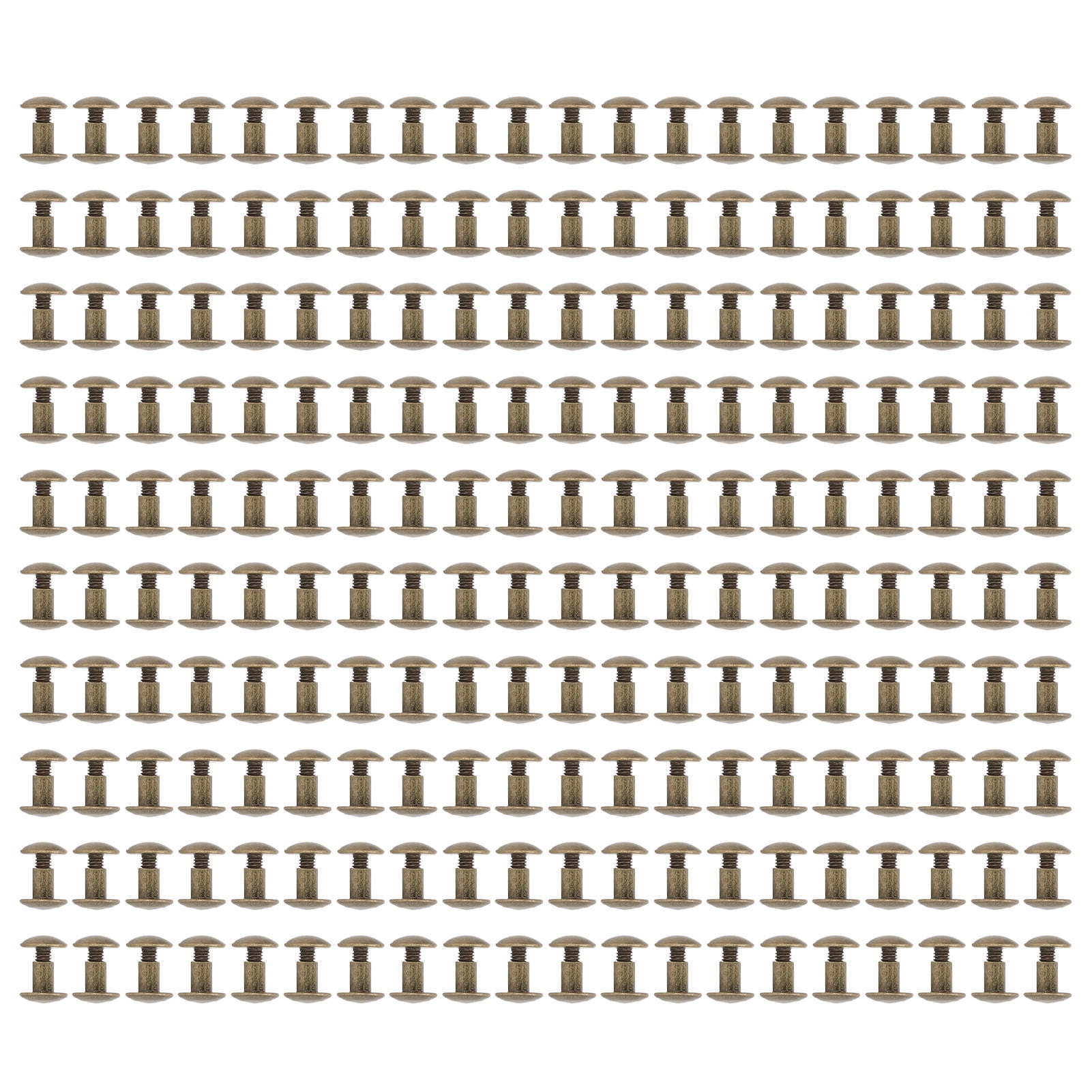 Book Binding Screw, 200 Sets, Electroplated Curved Surface Bookbinding ...