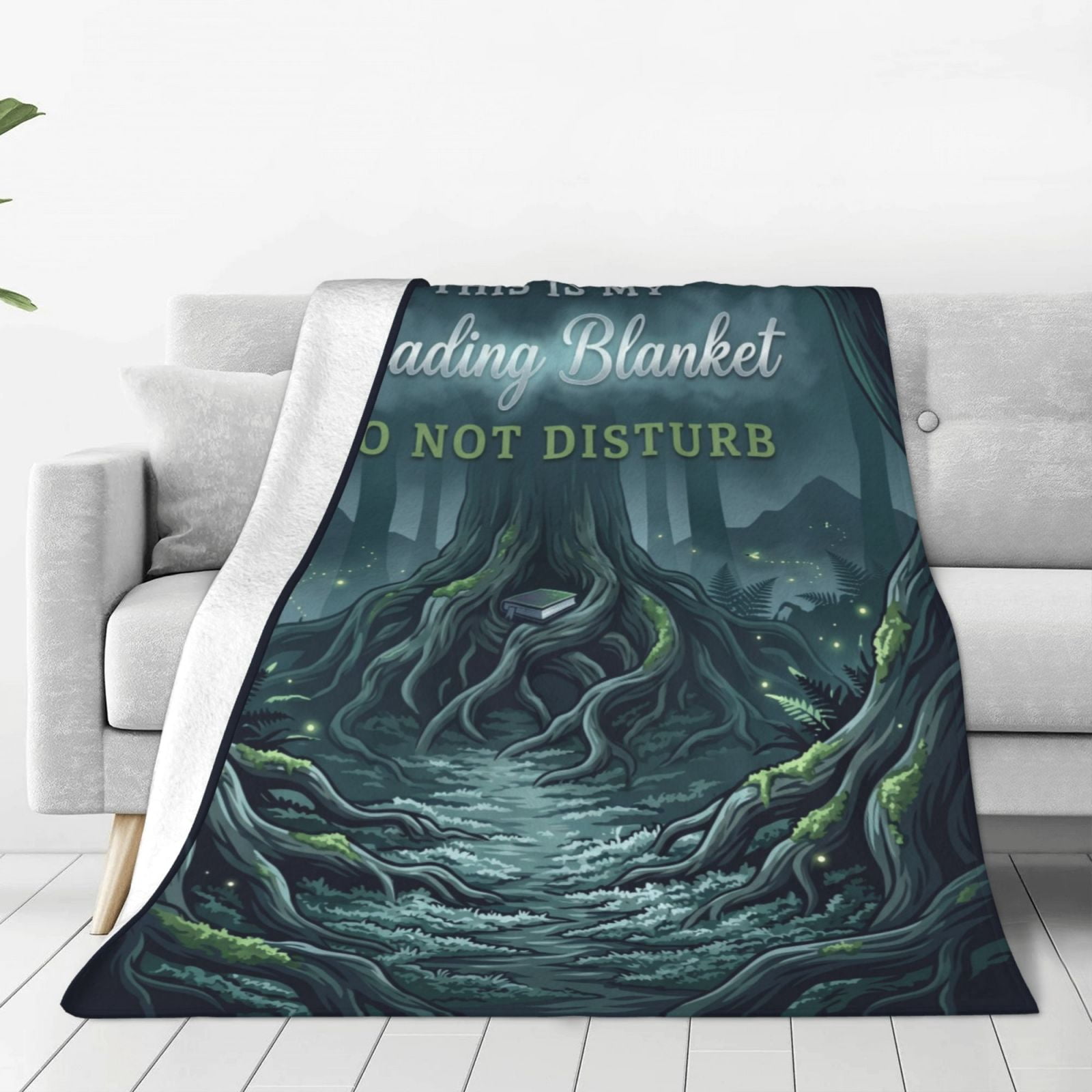 Book Blanket, Whimsical Magical Bookshelf Layout, Useful Reading ...