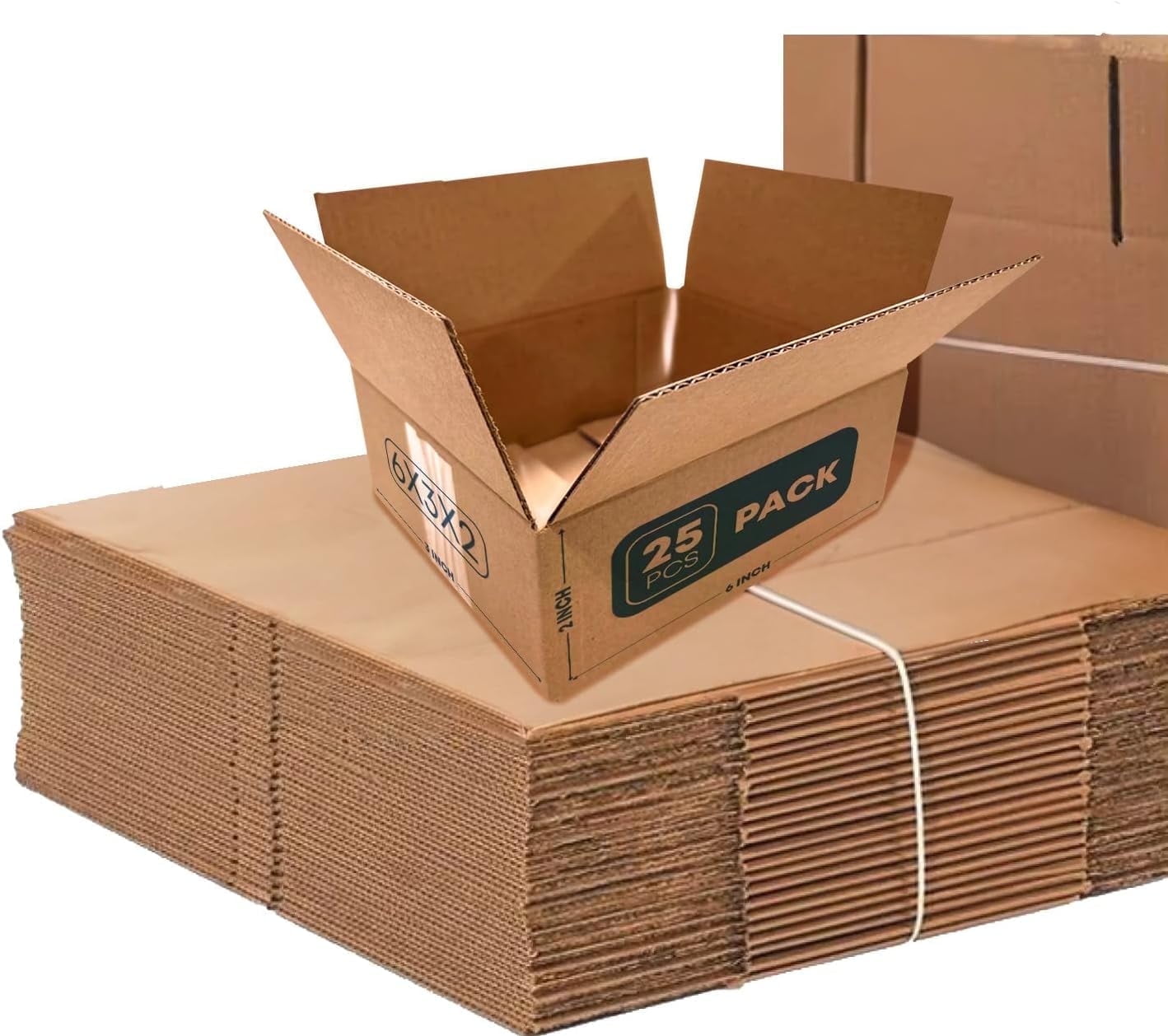 Book Boxes Moving 8"L x 6"W x 2"H Set of 50PCS | Corrugated Cardboard ...