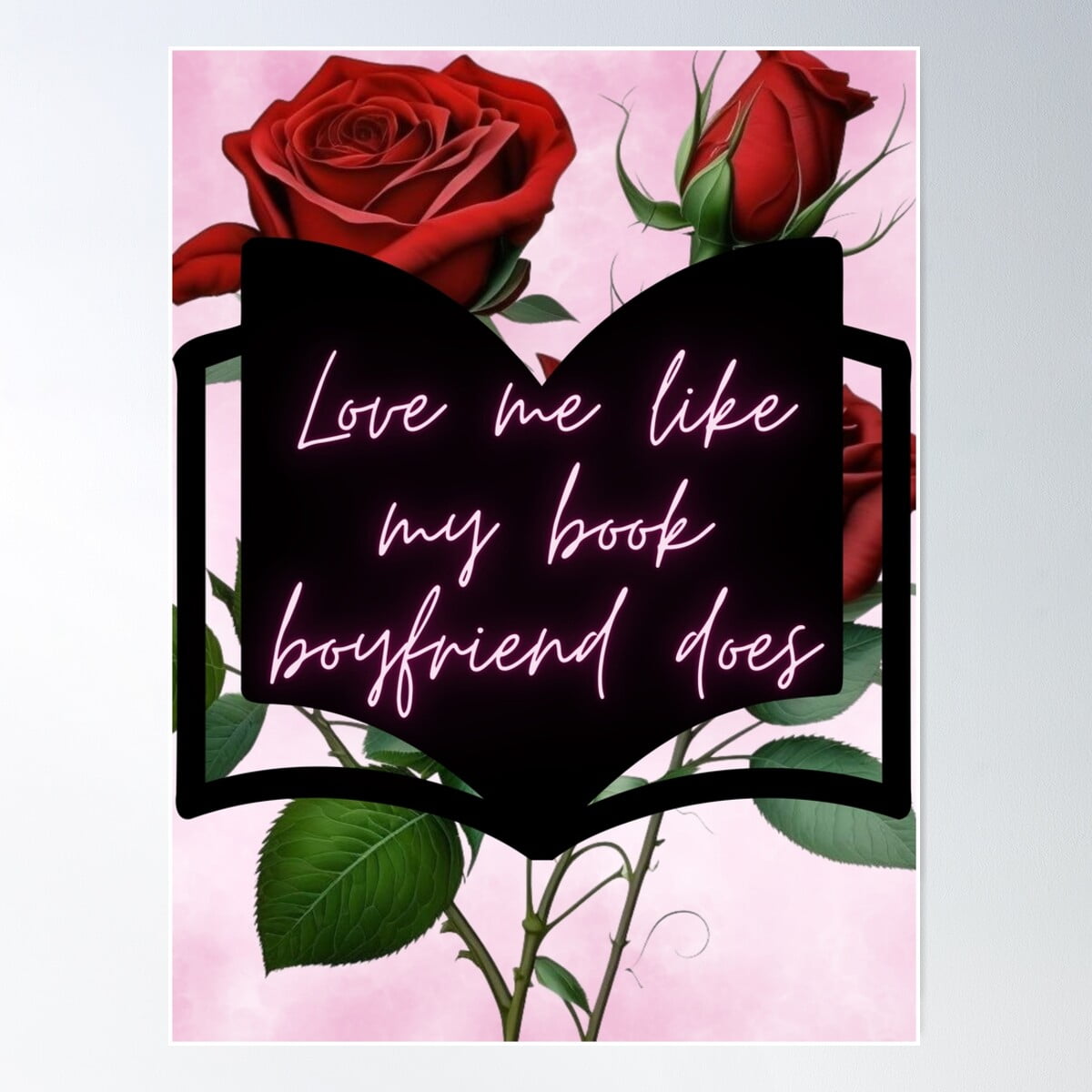 Book Boyfriend Poster Wall Art, Modern Wall Decor For Living Room ...