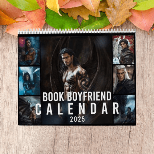 Book Boyfriend Wall Calendar 2025, Book Lovers Calendar 2025, Boyfriend ...