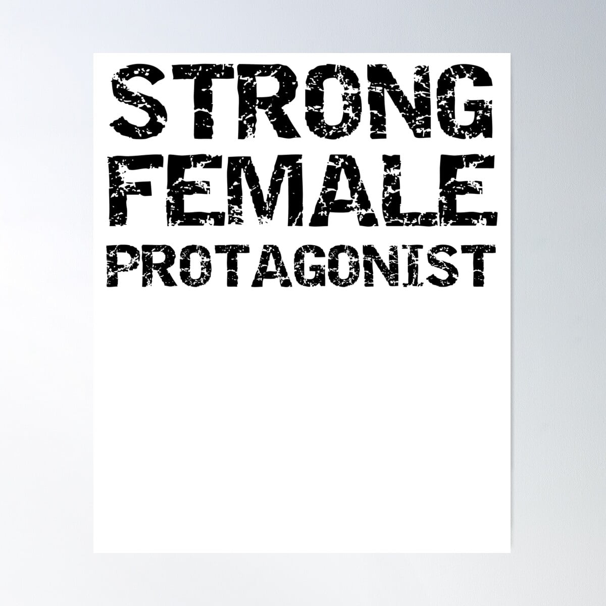 Book Character Strong Female Protagonist Literature Quote Poster Wall ...