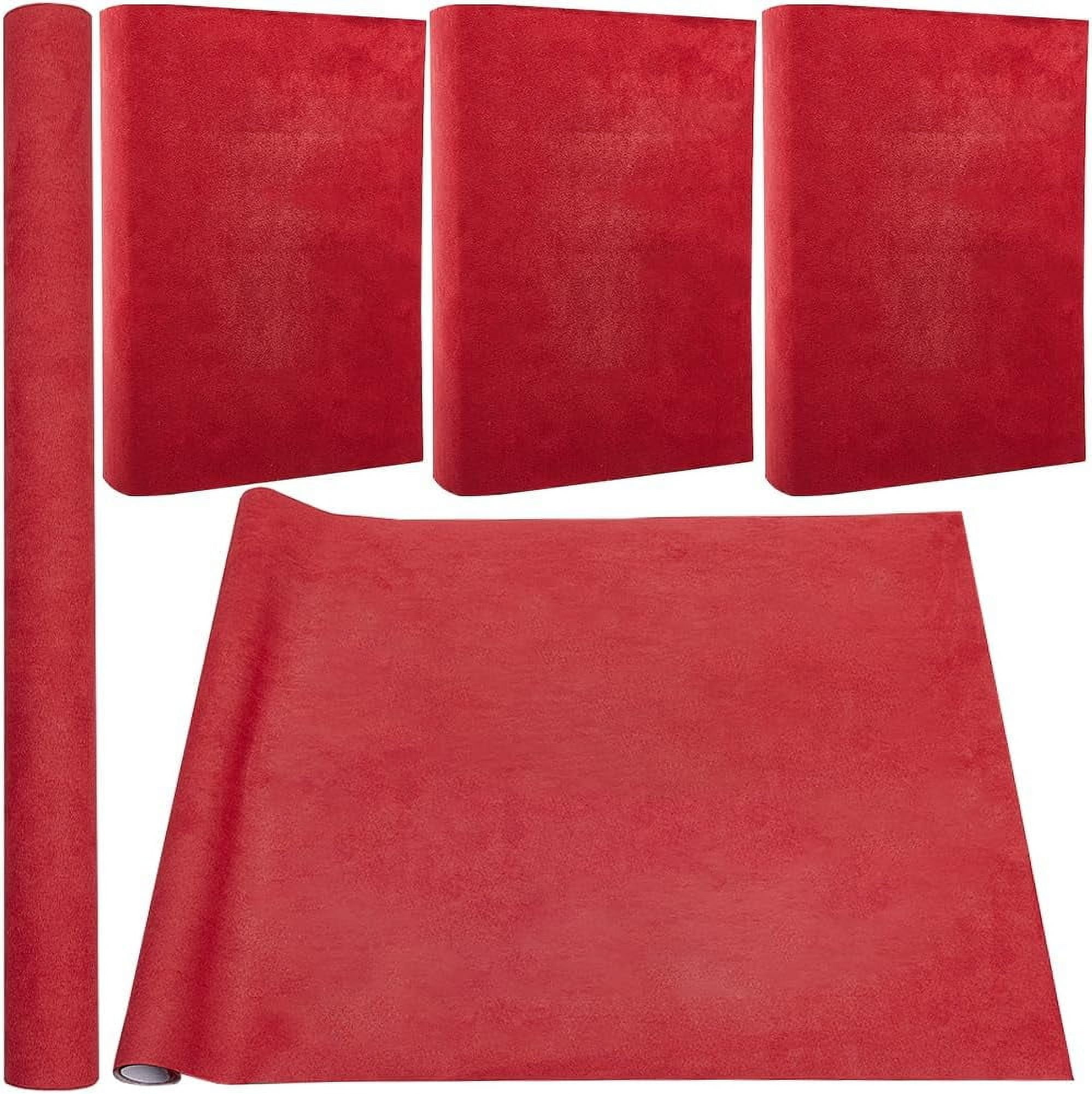 Book Cloth for Books Binding 59 x 16.9in Red Suede Fabric Surface Paper ...