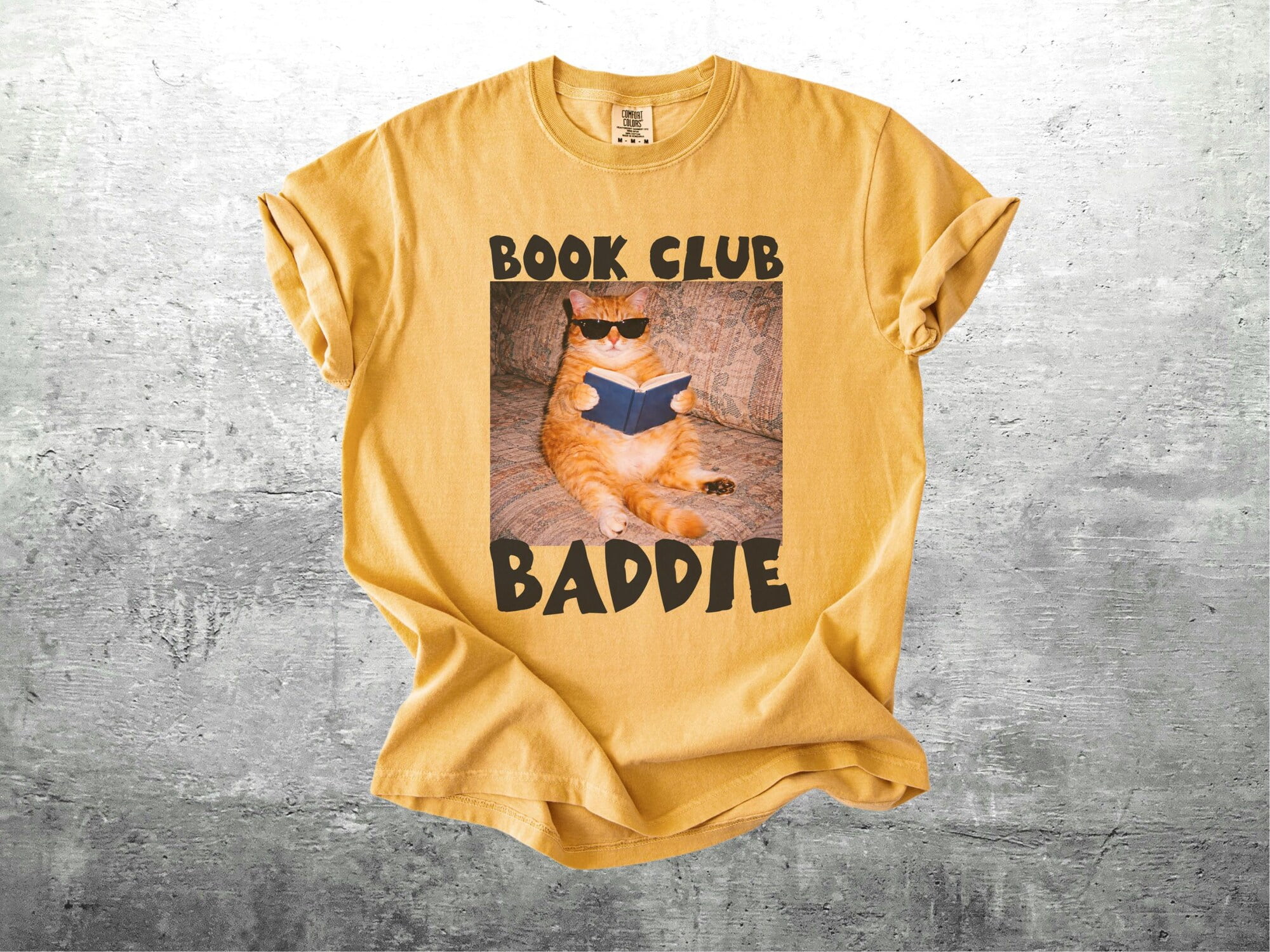 Book Club Baddie Shirt Book Lover Funny Cat Meme Womens Mens Tshirt ...