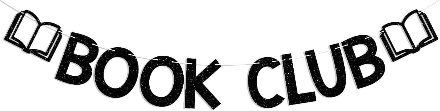 Book Club Banner - Vintage Books Themed Party Decor, Book Reading ...