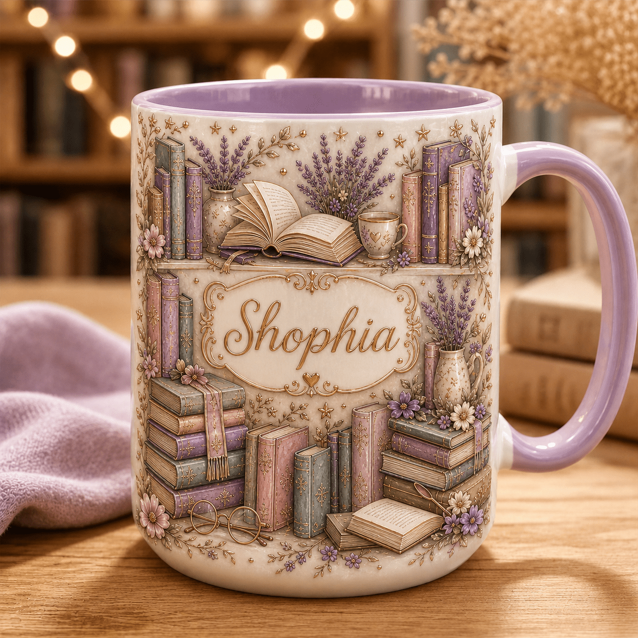Book Club Mug Personalized 2D Printed 3D Effect Reader Gift for Book ...