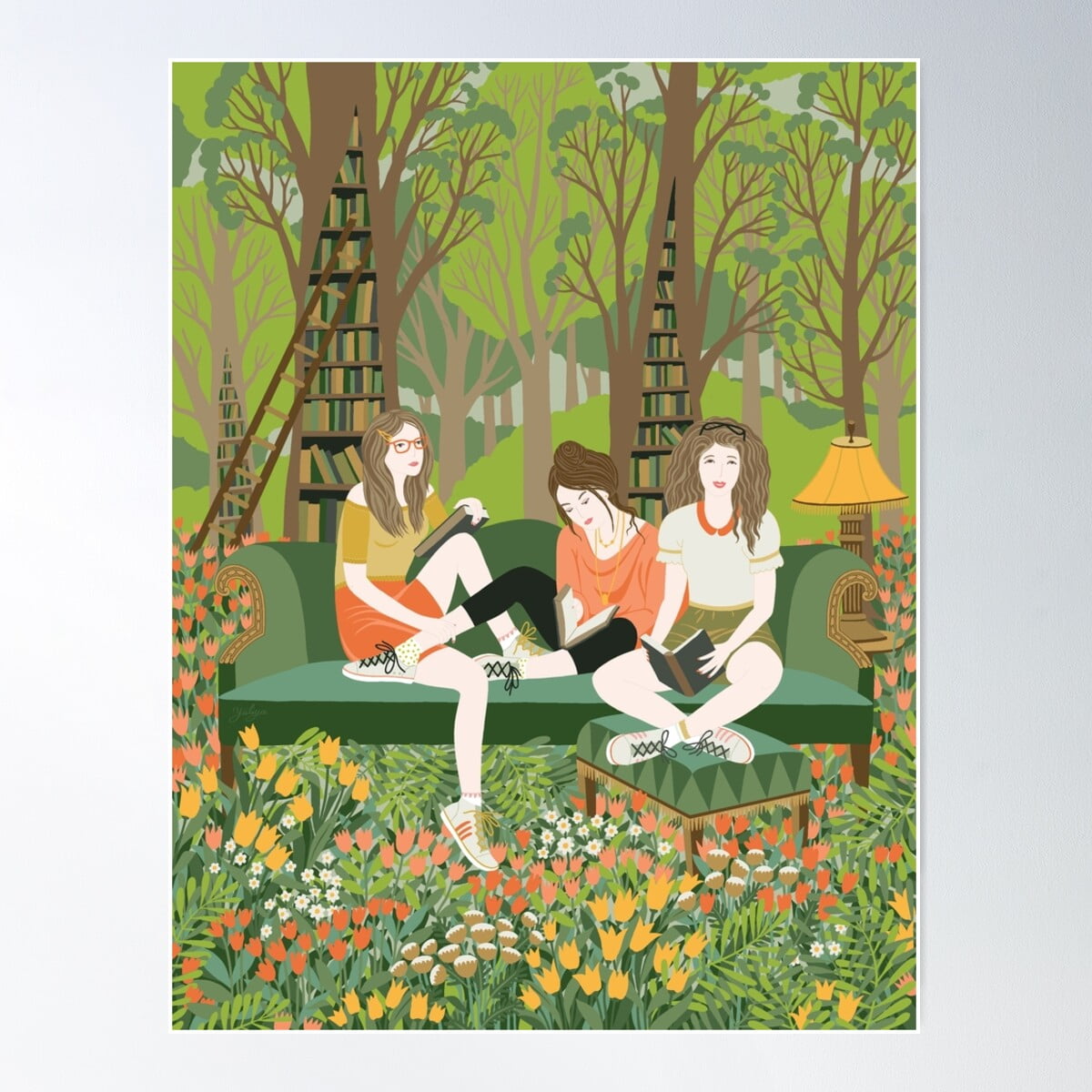 Book Club Poster Wall Art, Modern Wall Decor For Living Room Bedroom ...