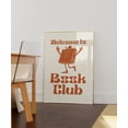 Book Club Retro Print Welcome To Book Club Retro Book Character Simple ...