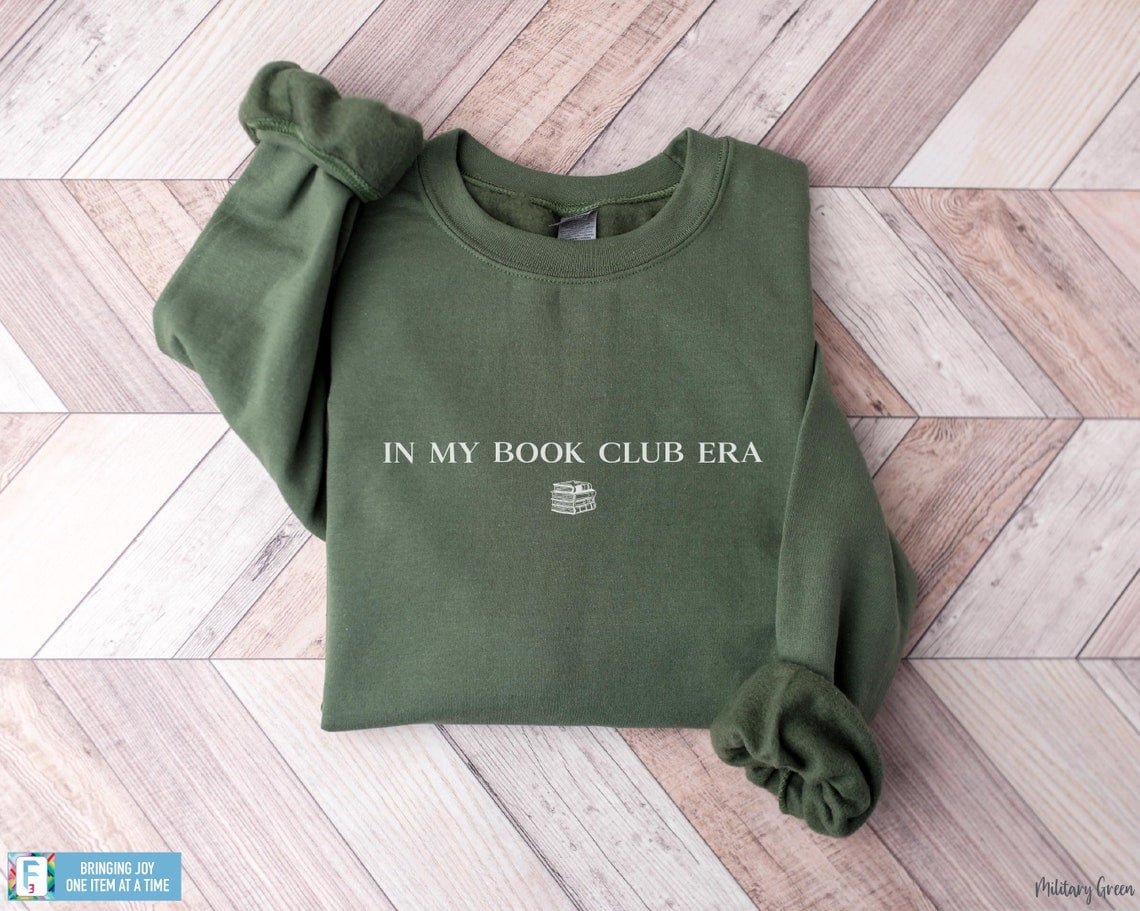 Book Club Sweatshirt Vintage Aesthetic Book Club Tee In My Book Club ...