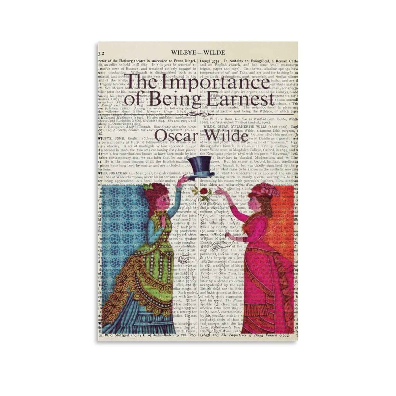 Book Cover Poster'The Importance Of Being Earnest'Oscar Wilde Poster ...