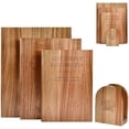 Book Cutting Board Set of 3, Acacia Wood Chopping Board Library with ...