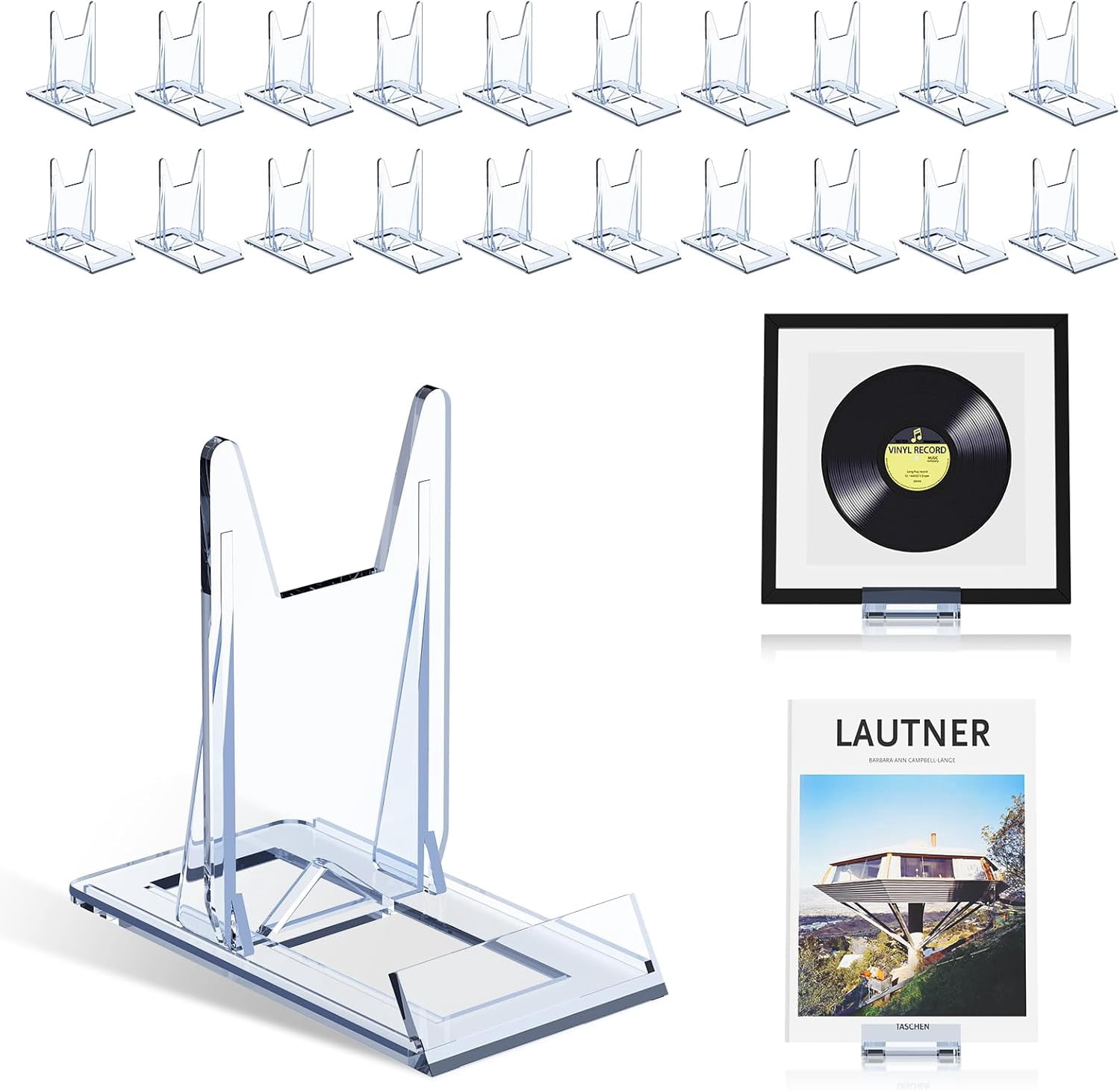 Book Display Stand, Acrylic Stands for Comic Holder Magazine Postcard ...