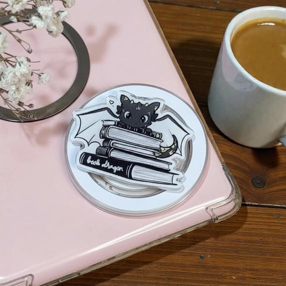 Book Dragon Phone Grip – Reading Dragon Bookish Gift - Walmart.com