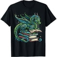 Book Dragon Reading Lover T-Shirt - Walmart.com