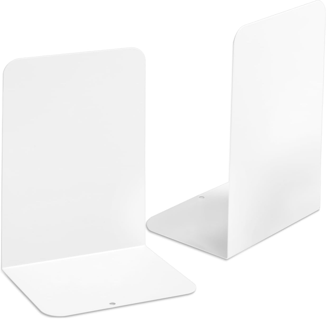 Book Ends 1 Pair, Blue Large Metal Bookends for Shelves, L-Type Book ...