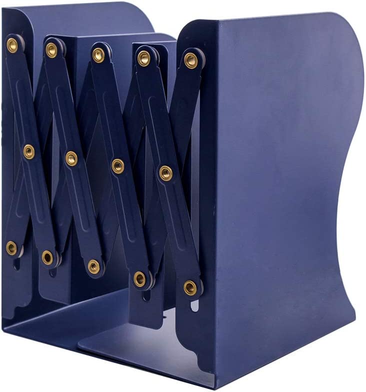 Book Ends, Blue Decorative Metal Iron Bookends Holder Stand Desk ...