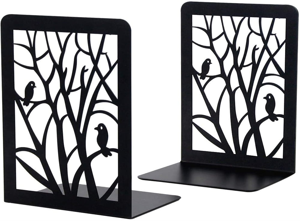 Book Ends, Casewin Book Ends for Shelves, Decorative Bookends for Heavy ...