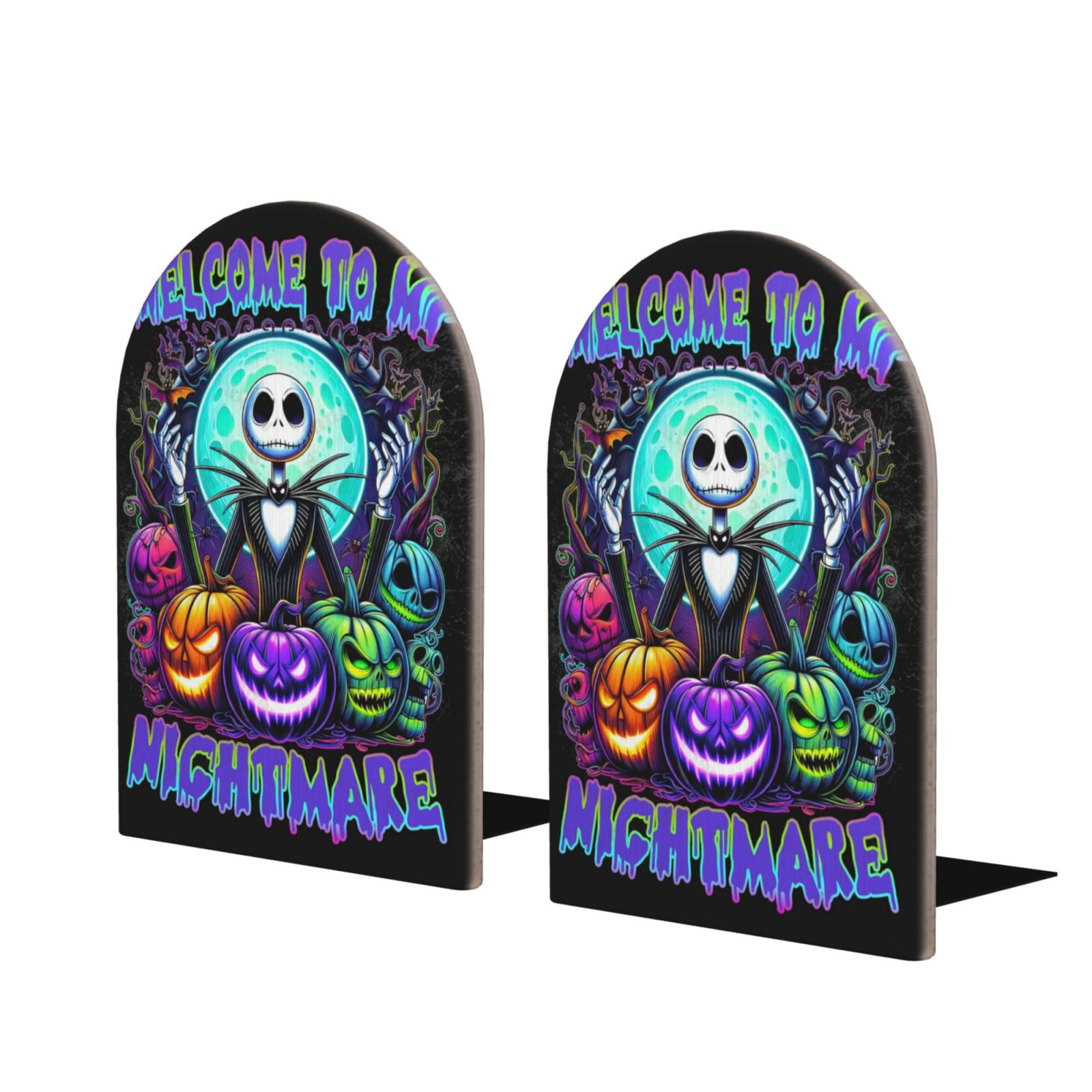 Book Ends Cute The Nightmare Before Christmas Bookends for Shelves to ...