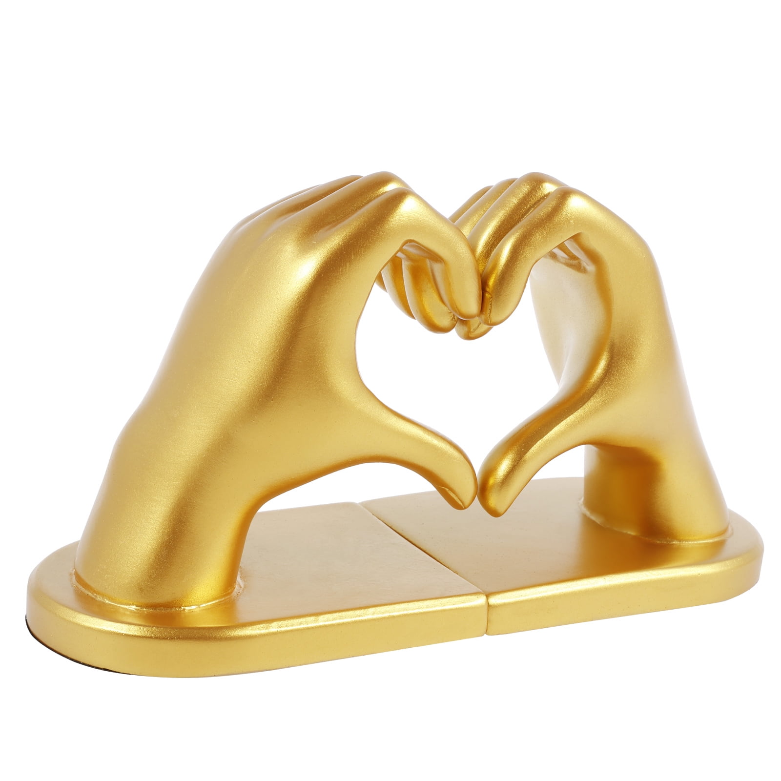 Book Ends Resin Bookend Holder Heart Shaped Book Stopper Holder Nonslip ...