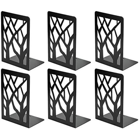 Book Ends Tree Design Modern Bookends for Shelves, Non-Skid Bookend ...