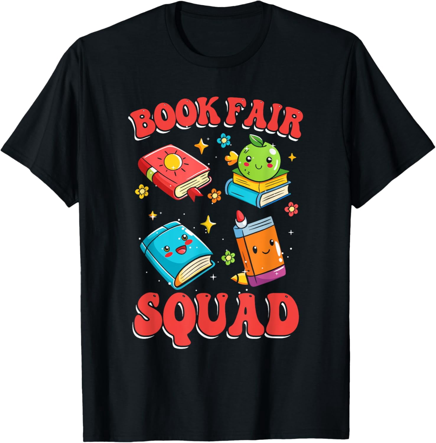 Book Fair Squad Bookworm Reading Lover T-Shirt - Walmart.com