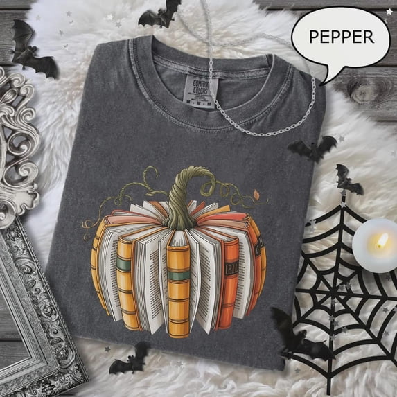 Book Fall Pumpkin Book Pumpkin Teacher Fall Book Lover Gift Season T ...