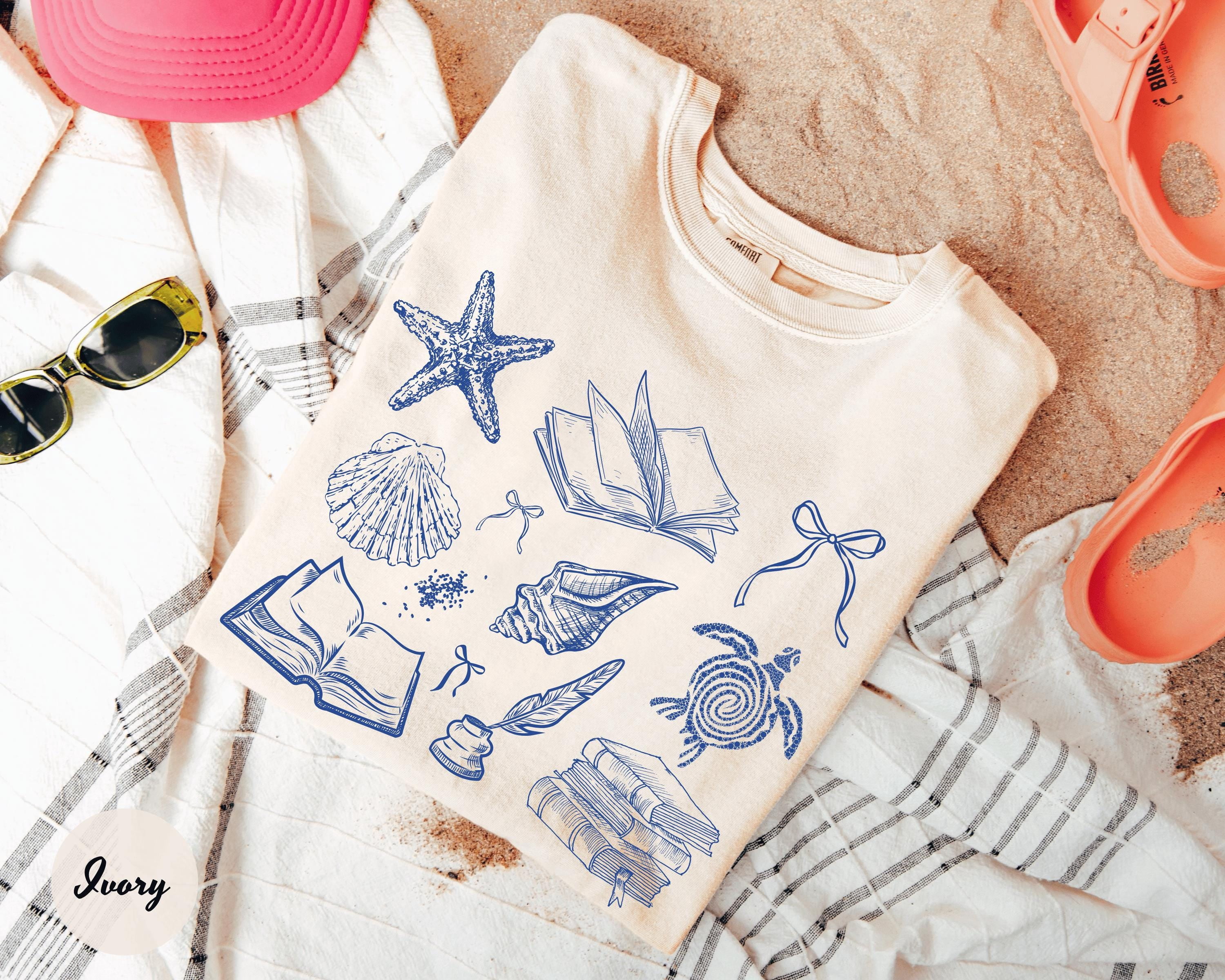 Book Girl Summer Shirt, Beachy Book Shirt, Bookish Beach Coverup ...