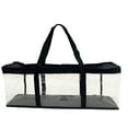 Book Handheld Storage Bag Transparent PVC Tote Bag Media Organizer Bag ...