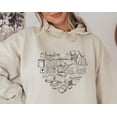 Book Heart Hoodie Book Lover Hoodie for Women Women 39 s Reading Hoodie ...