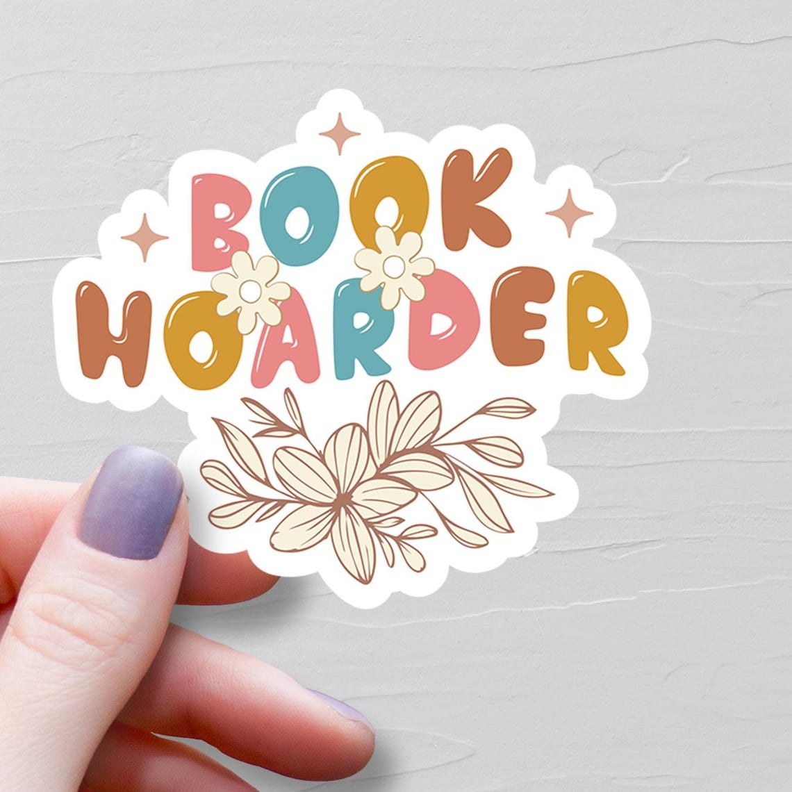 Book Hoarder Book Bookish Book Lover Reader S505 Sticker - Walmart.com