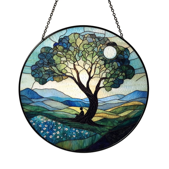 Book Inspired Glass Suncatcher Window Decor, Glass with Stained Glass ...