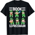 Book Leprechaun St. Patrick'S Day Library Librarian Reading T-Shirt ...