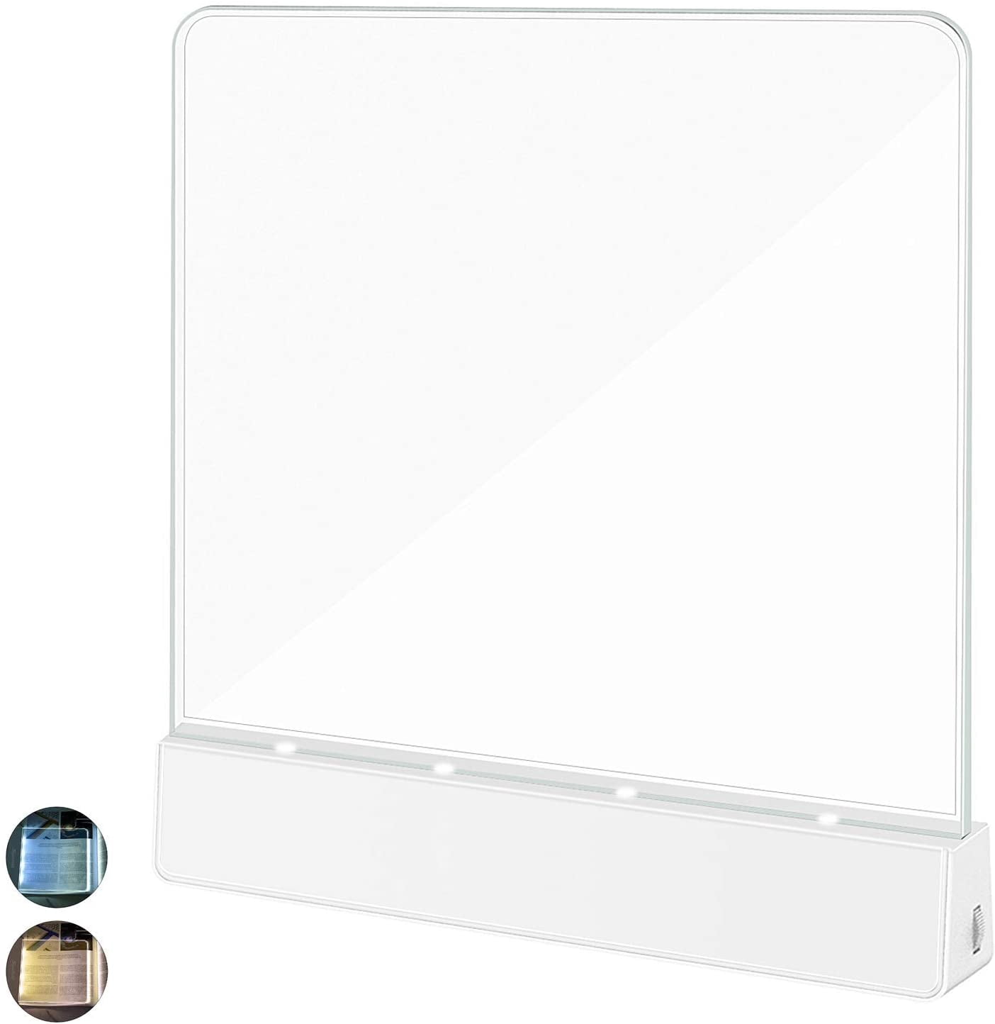 Book Light,Battery Powered Flat Plate led Book lamp,Brightness ...