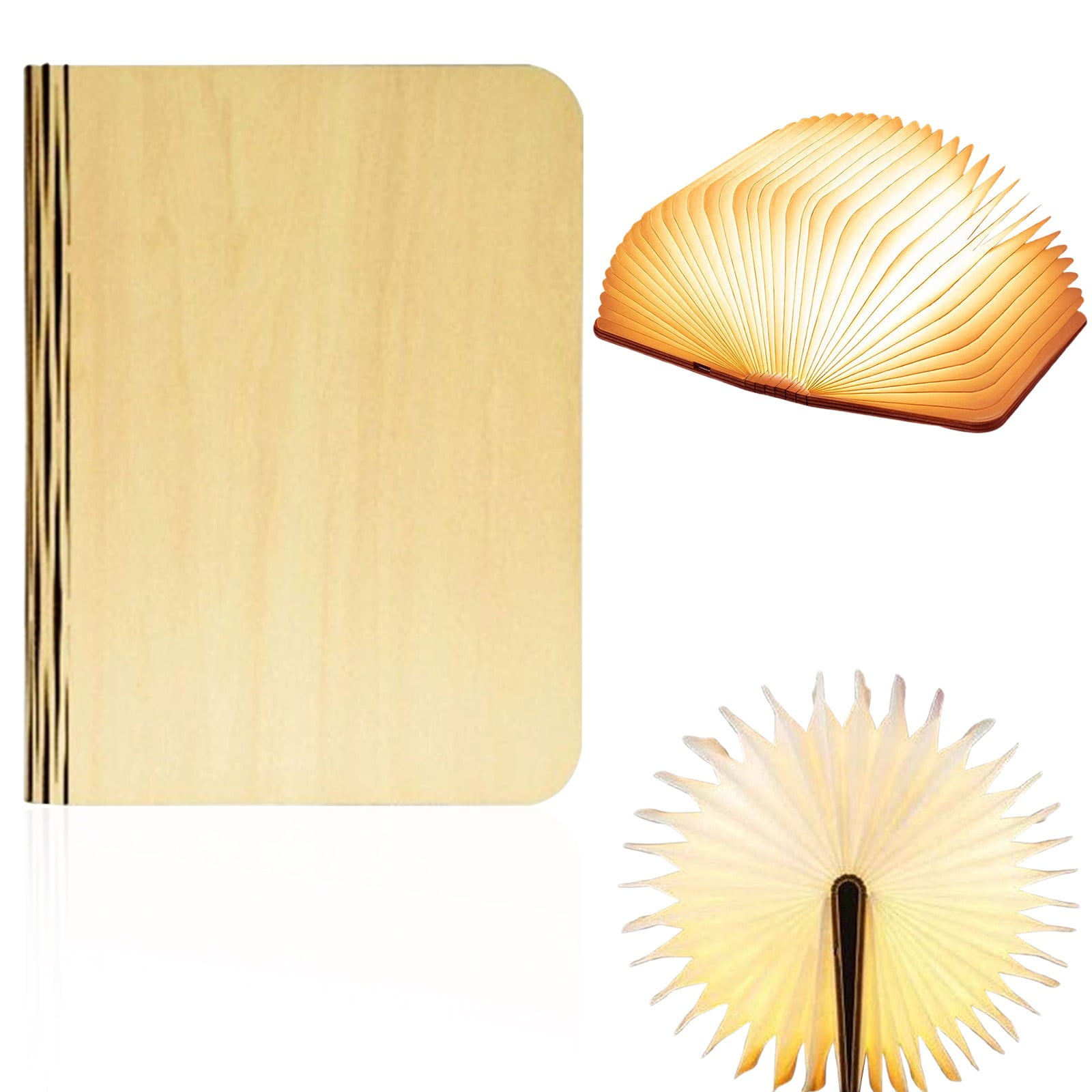 Book Light Folding Home Library Essentials Book Shaped Light Book ...