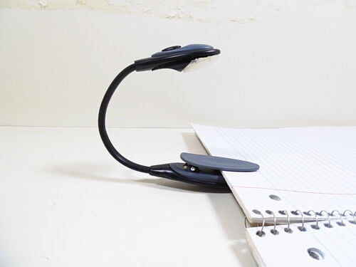 Book Light LED Reading Lights Clip On Black Flexible Bed Nightstand ...