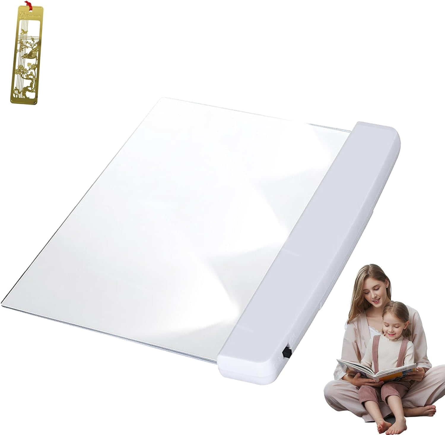 Book Light Panel,LED Reading Light,Portable Bookmark Light,Flat Book ...