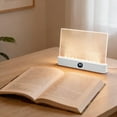Book Light, Rechargeable Clear LED Flat Reading Light with 3 Colors ...