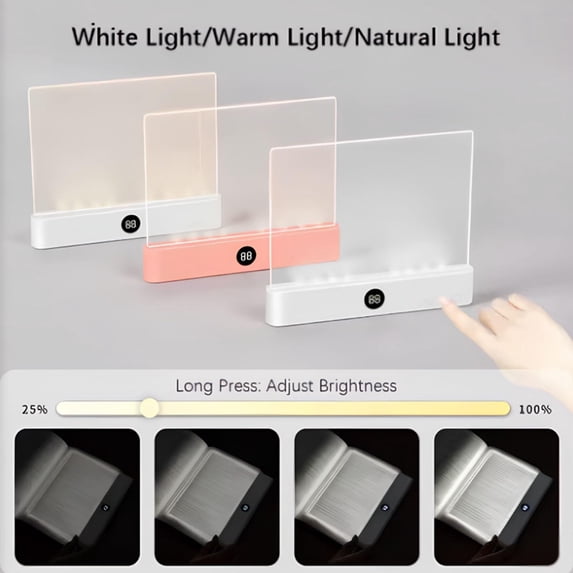Book Light Rechargeable LED Reading Flat Clip On, Night Light With ...