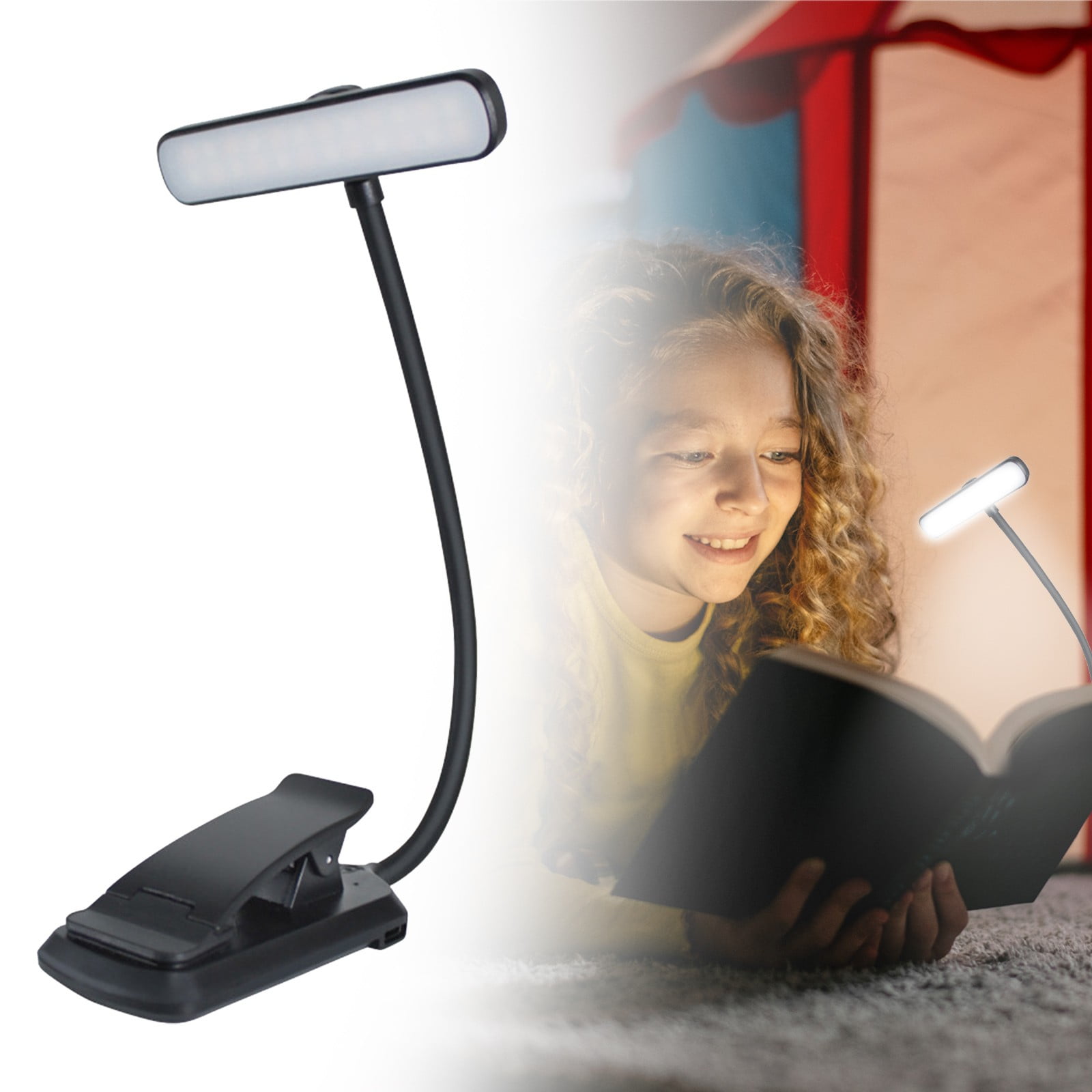 Book Light for Reading in Bed with Memory Function, Eye Caring 3 Color ...