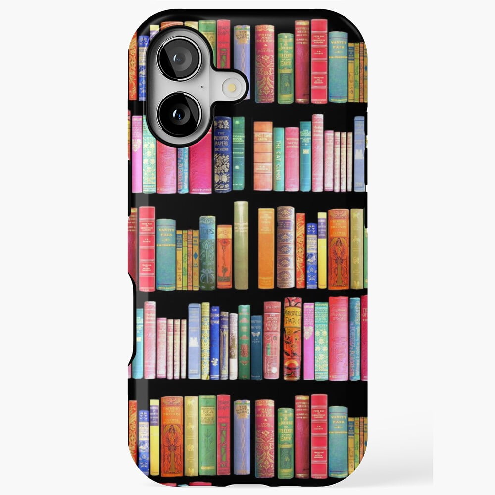 Book Lover Antique Library Bookshelf Art iPhone Case with iPhone 17 ...