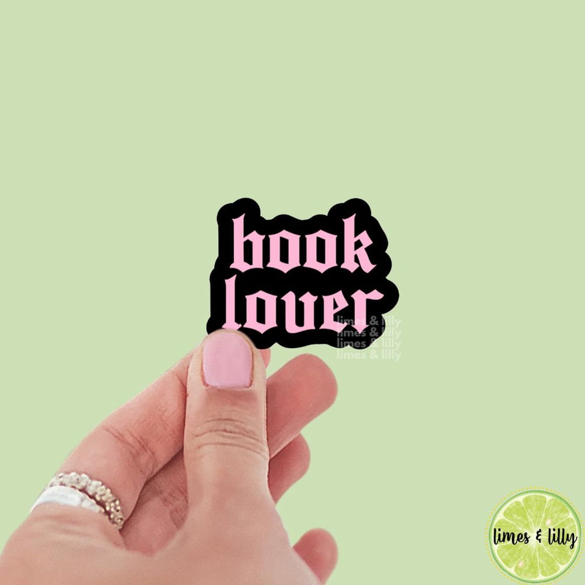 Book Lover Black Bookish Mood Reader Girly Book Lover Sticker - Walmart.com