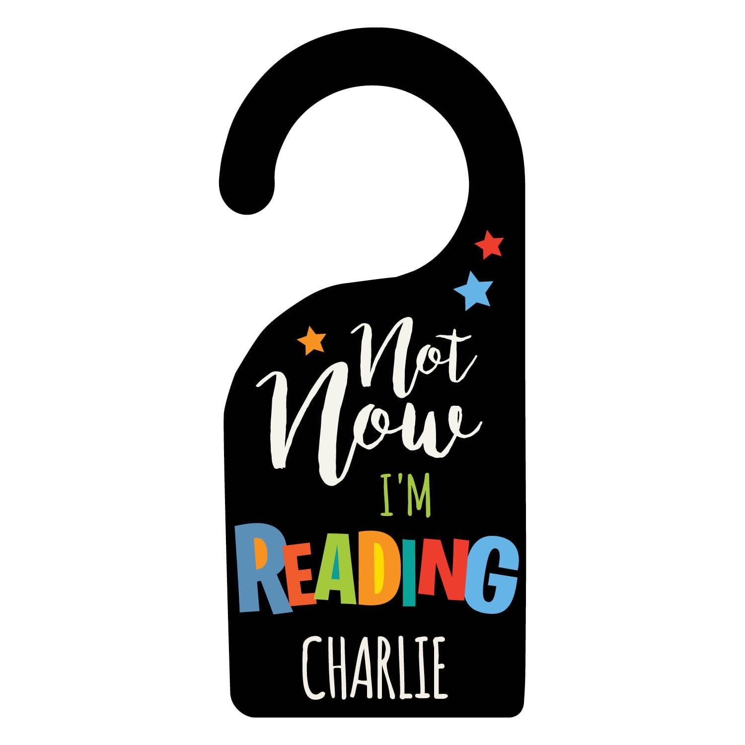 Book Lover Black Personalized Door Hanger - Walmart.com