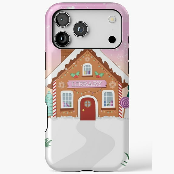 Book Lover Cookie House Art Case for iPhone 11 12 13 14 15 16 17 Pro ...