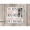Book Lover Dog Mom Book Worm Book Nerd Reading Book Lover Sticker ...