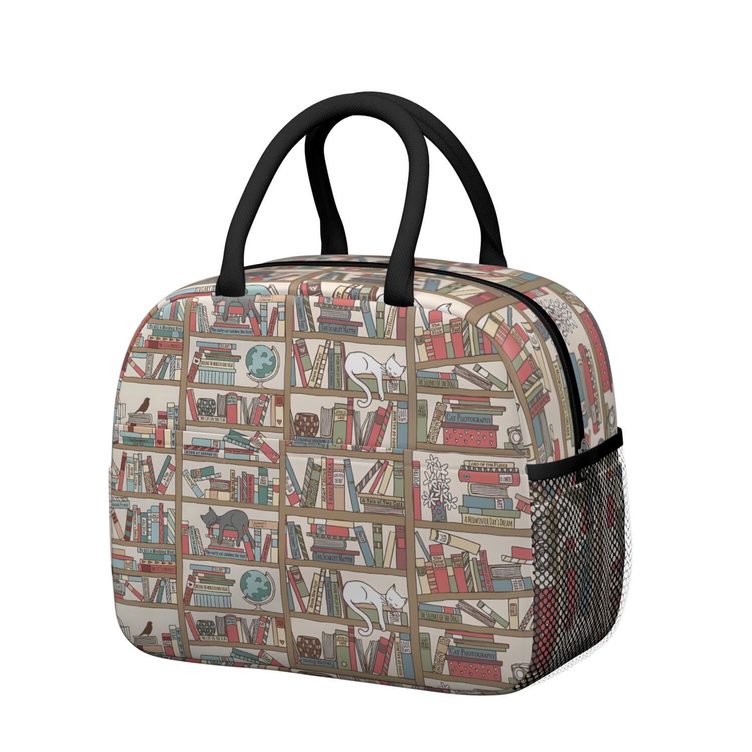 Book Lover Insulated Lunch Bag – Reading Bookmark Design Portable ...